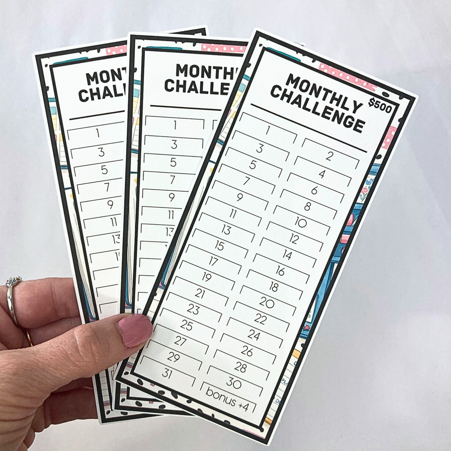 $500 Monthly Challenge Tracker | Perfect Planner Design | Money Saving ...