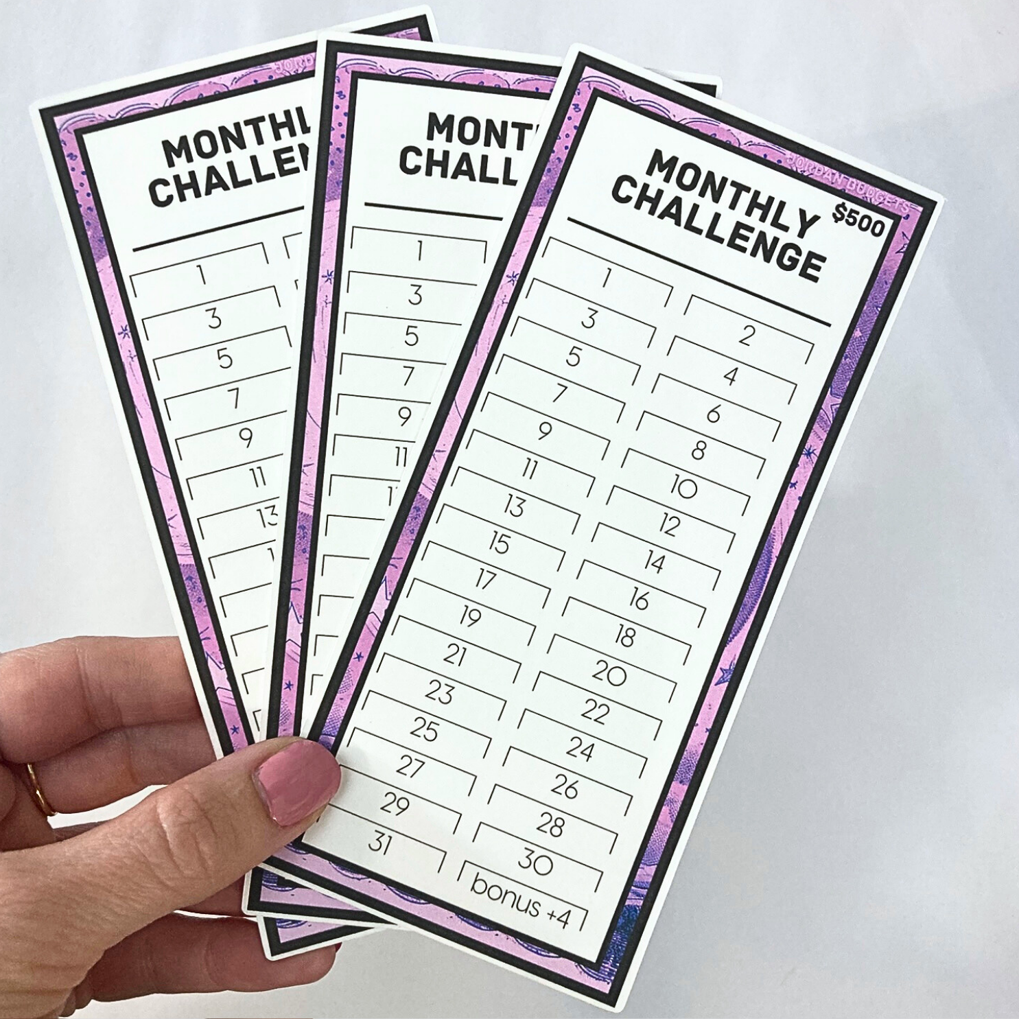 $500 Monthly Challenge Tracker | Celestial Design | Money Savings Chal ...