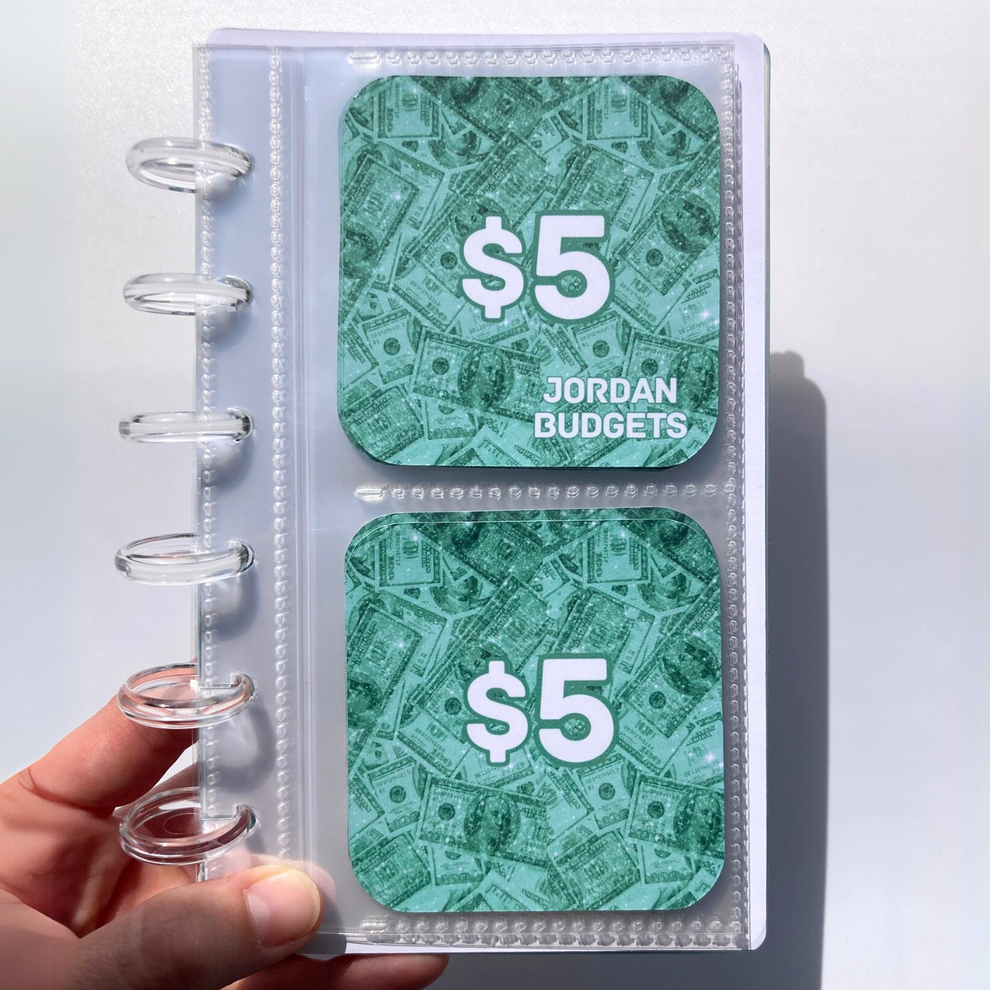 Bling Mini Savings Binder | Mini Monday | 24 Challenge Cards | A6 Disc – Jordan Budgets