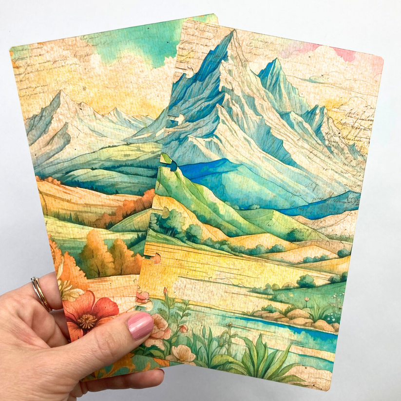 12 Month Cards with Cardstock Binder Cover | Physical Shipped Item | M ...