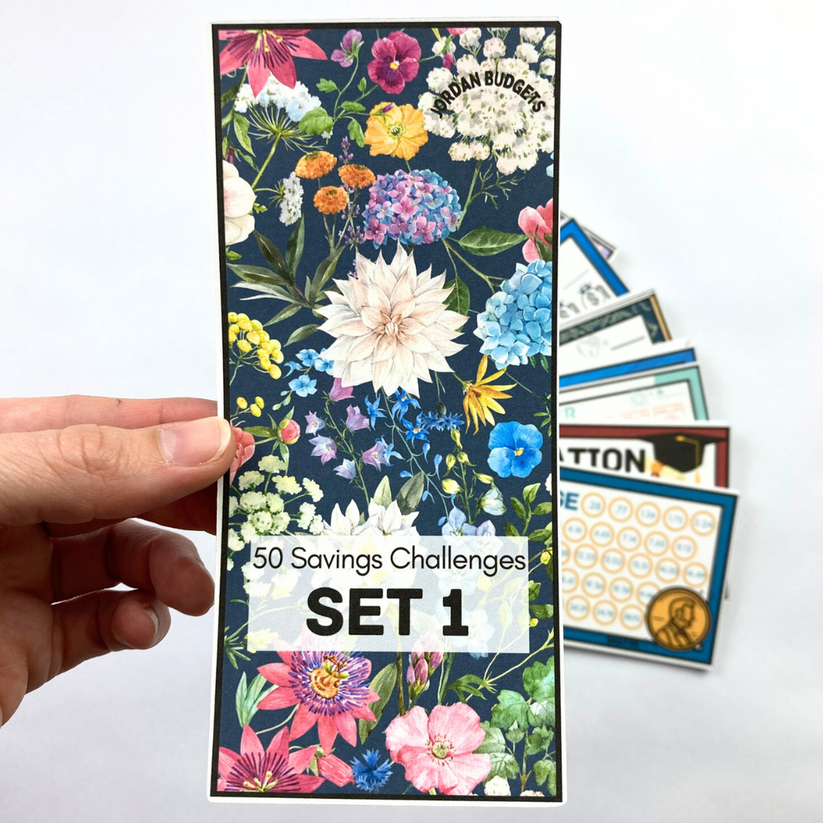 50 A6 Size Savings Challenge Cards | Thick Cardstock | Physical Shippe ...